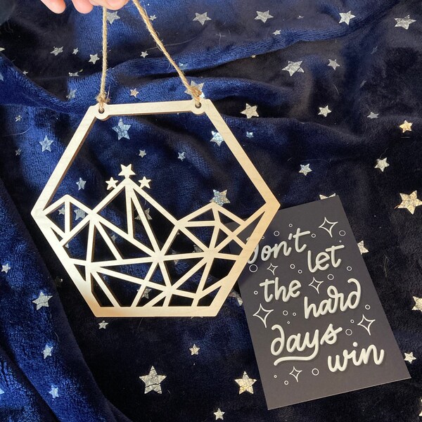 Geometric Velaris Wooden Wall Art, Velaris, Night Court, ACOTAR, ACOWAR ...