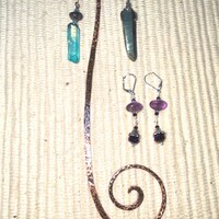 Amethyst Sphere Pendant: Natural Purple Quartz Gemstone Crystal Ball ...