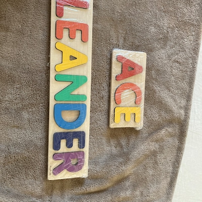 Rainbow Puzzle for Kids, Personalized Toy Gifts, Puzzle Piece Names ...