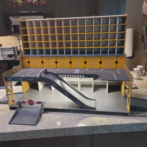 Wooden Toy Car Garage, Toy Car Storage, 3 4 5 Year Od Boy Gift, Toddler ...