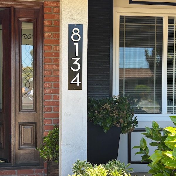 Circle Address WALL Plaque Sign, One Line Address Sign, Made in ...