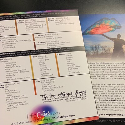 Color Meanings Chart Colour Meanings Chart Biblical Color Meanings ...