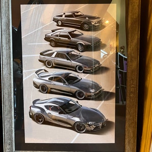 Car Automobile Art Mitsubishi Evo Lancer Evolution Poster and Canvas ...