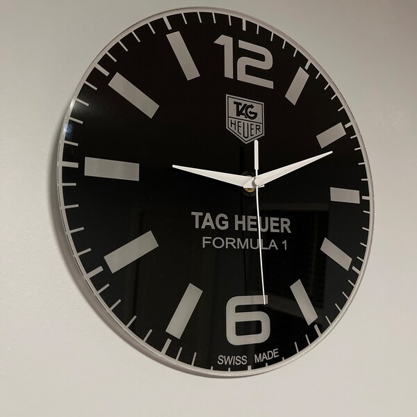 Tag Heuer Formula 1 Dial Face Wall Clock, Wall Clock, Christmas Present ...