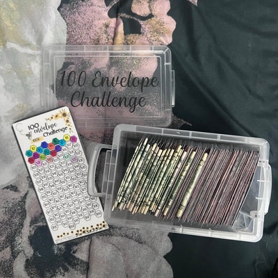 100 Envelope Challenge Box Money Saving Challenge 100 Envelope ...