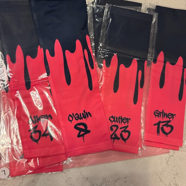 Custom Paint Drip ARM Sleeves for Kids and Adults, Personalized Arm ...