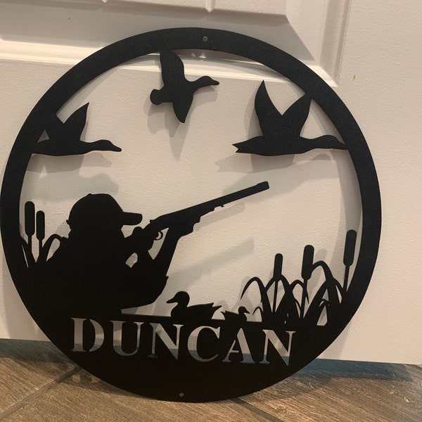 Personalized Duck Hunting Sign, Duck Hunting Gift, Metal Duck Hunting ...
