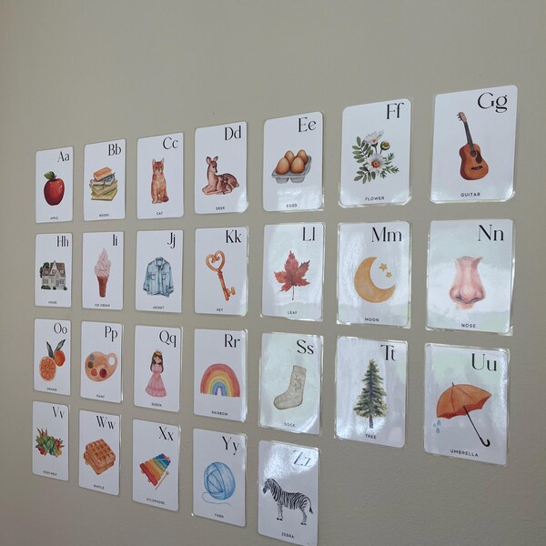 Printable Alphabet Cards | Montessori Cards, Homeschool Resources ...