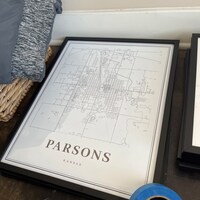Custom Map, City Map Print, Custom Map Poster, Any City, Any Town ...