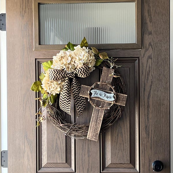 Burlap Wreath, Wreath With Initial, Housewarming Gift, Personal Gift ...