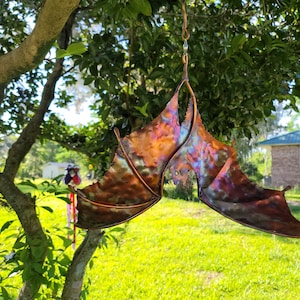 Bat Wind Catcher Bat Wind Spinner Bat Mobile Copper Bat - Etsy