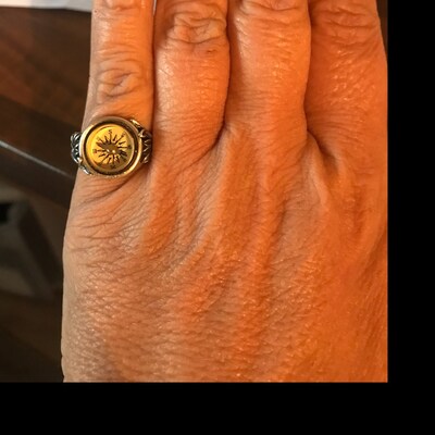Working Compass Ring Sterling Silver, Silver Twig Ring, Compass Jewelry ...