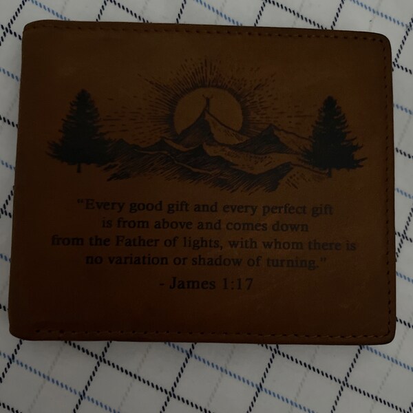 Leather Personalized Wallet, Custom Quote Wallet for Boyfriend/husband ...