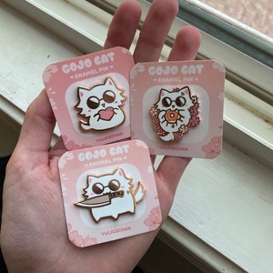 Gojocat Enamel Pins - Etsy