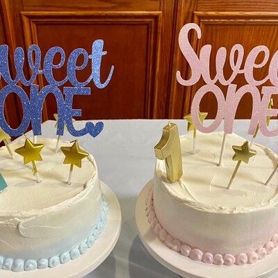 Sweet One Cake Topper, 1st Birthday Cake Topper, 1st Birthday Party ...