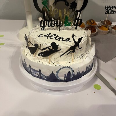 10pcs Blue Butterfly Cake Topper Set With Wire Sticks and Glue Dots ...