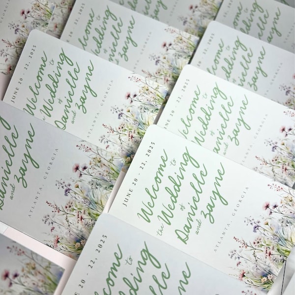 Custom Hotel Key Card Holders for Weddings and Events (pocket Card ...