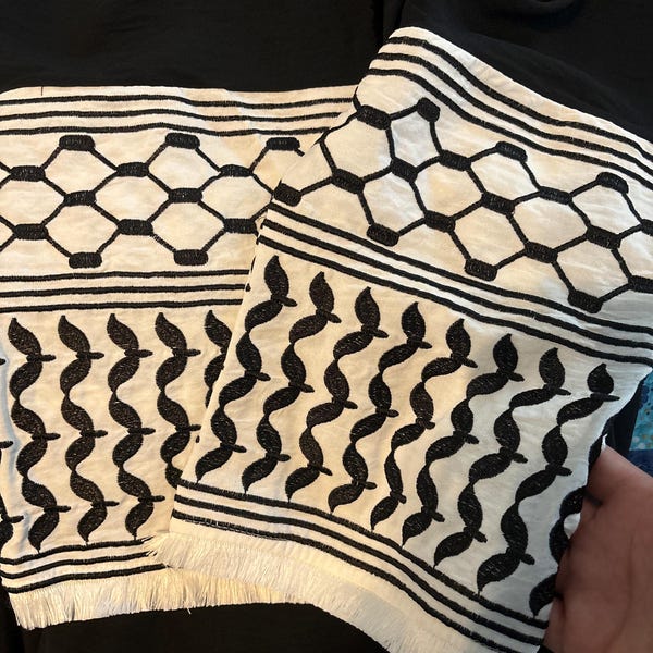 Kuffiyeh Keffiyeh Palestine Abaya Jibab Khimar Kaftan Tassel Dubai ...