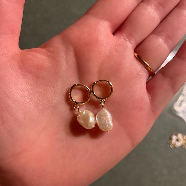 5-6mm Black Off-round Pearls, Natural Real Pearls, Freshwater Pearls ...