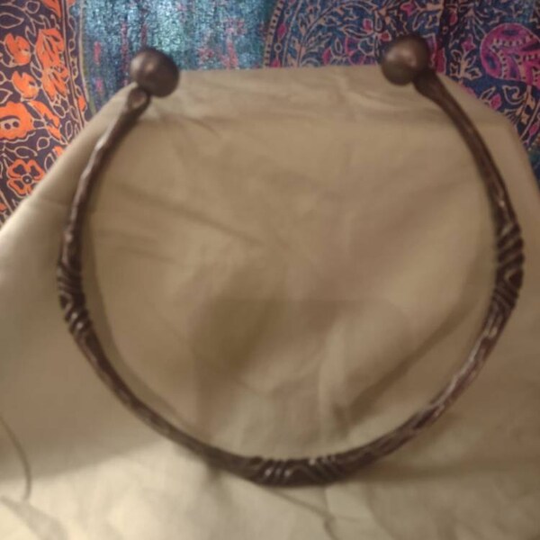 CELTIC TORC Hand Forged Iron Neck Ring Torques Torq Iron Age Pagan ...