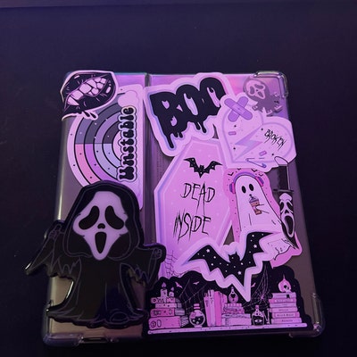 Pink Halloween Bookshelf Sticker Pastel Witch Bookshelf Sticker Pastel ...