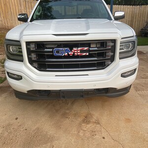 PRECUT GMC Sierra Gel Coated domed Patriotic Flag Emblem - Etsy