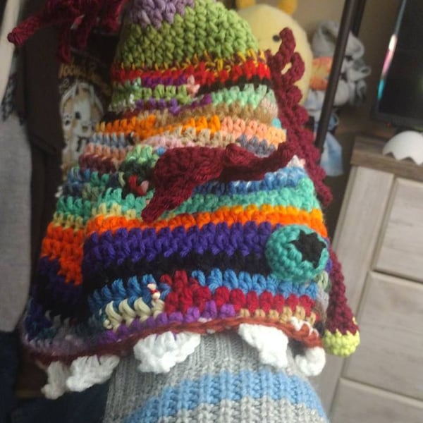 Brain Eater Monster Fish Long Tail Hat Fun Winter Headwear Unique - Etsy