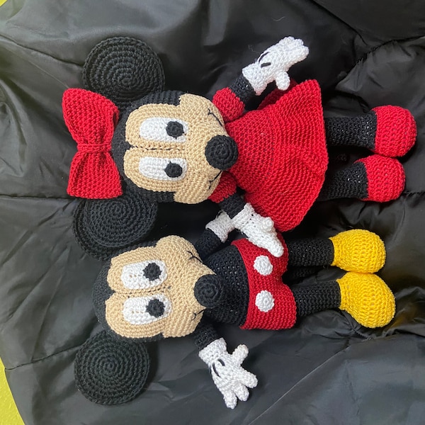 Set 2 in 1 Crochet Pattern, Two Mice Amigurumi Crochet Pattern, Mouse ...