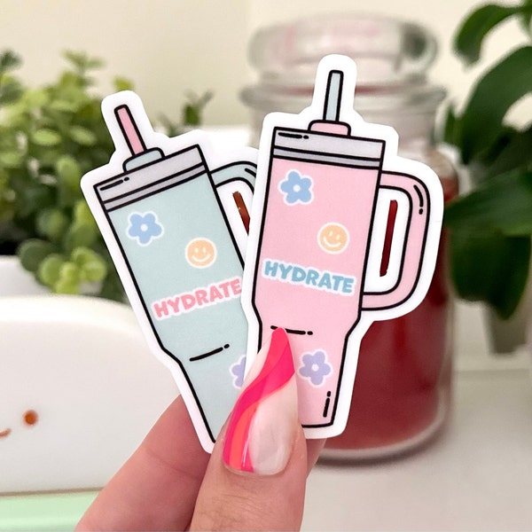 Hydrate SVG PNG, Tumbler Cup, Drink Your Water, Water Bottle, SVG Files ...