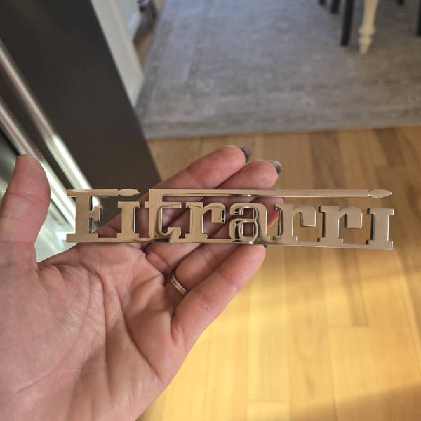 Personalized 3D Car Emblems, Heavy-duty Metal Letters With Strong ...