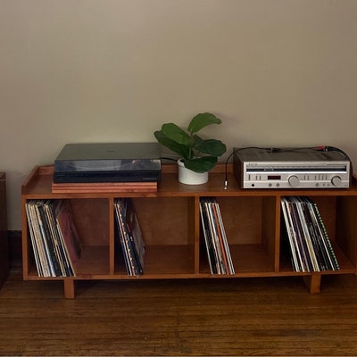 PINE Four Cube Bench/entertainment Center Finished/unfinished Modern ...