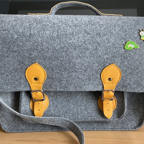 Computer Bag, Felt Bag, Office Bag, Felt Satchel, School Bag, Womens ...
