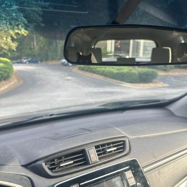 Cat Peeker Decal, Car Decal, Black Cat Peeker Sticker, Blank Button ...