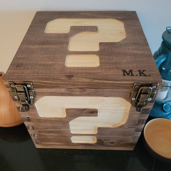 Super Mario Coin Box - Video Game Decor / Retro Gaming Nintendo Art ...