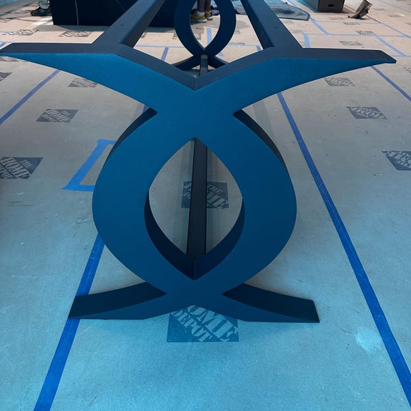 Handmade Furniture Unique Spider X Shape Metal Table Base for Big and ...