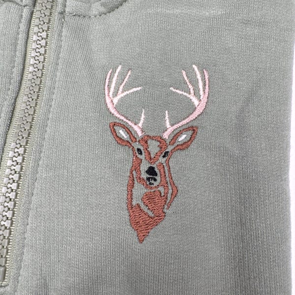 Deer Buck Embroidery File Download, 6 Sizes, Deer Head Buck Head, Deer ...