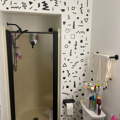 Abstract Shapes Wall Decal Pattern - Etsy