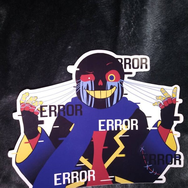 Fresh Sans Undertale AU Vinyl Peeker Sticker - Etsy