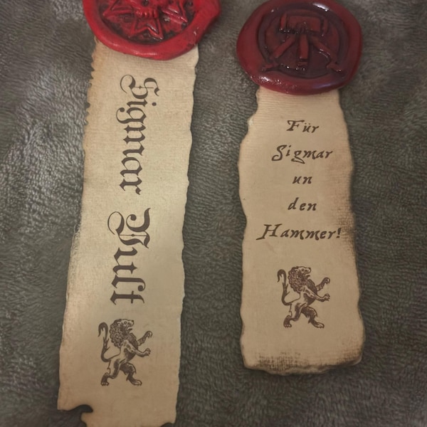 Fantasy Seal With Scroll and Text - Etsy