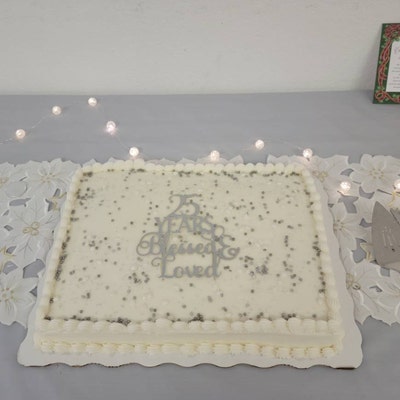 25 Years Blessed & Loved, 25th Birthday, 25th Birthday, 25 Cake Topper ...