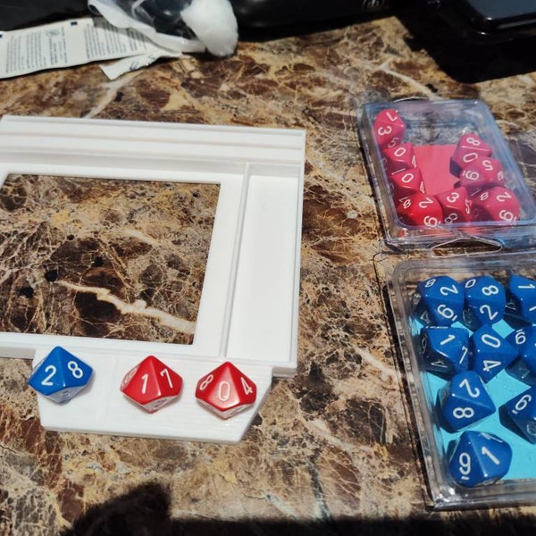 16mm Dice 10d10 (ten Ten-sided)- Red With White - RPG Tool Tabletop ...