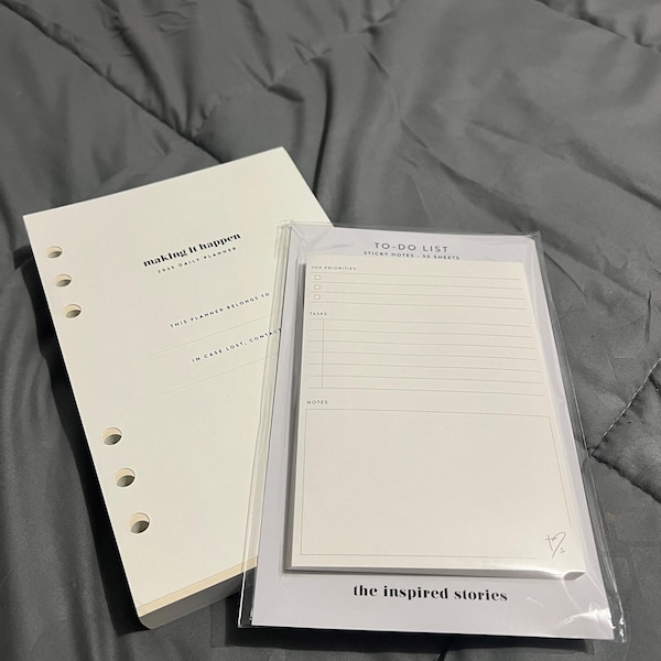 REFILLABLE NOTEPAD With a Matching Pen/personalised Refillable Notepad ...