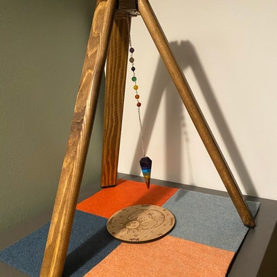 Handmade portable Wooden Pendulum Tripod Display Stand for Use With Any ...