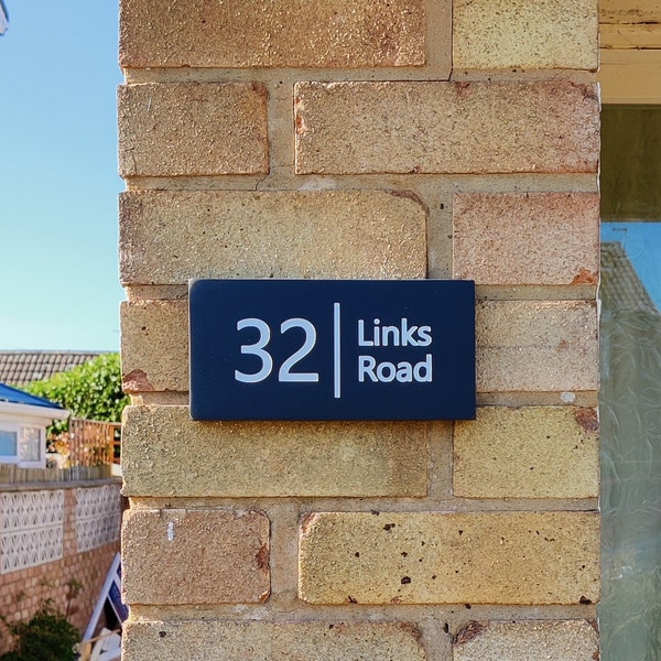 Quality Slate House Signs Name and Numbers Sign 20mm Thick and Size ...