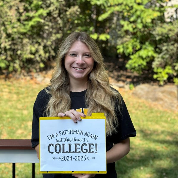 First Day of College Sign - 1st Day of College Freshman Year 2025-2026 ...
