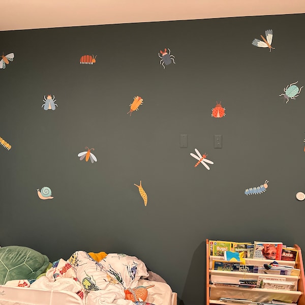 Bug Wall Decals - Insect Wall Art, Nursery Decor, Kids Room Decal ...