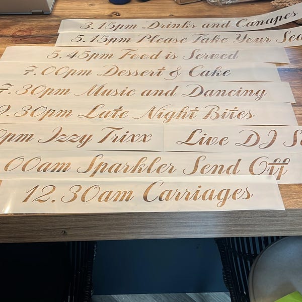Bespoke Word Router Template: 5mm Clear Acrylic Sign Making Jig - Etsy UK
