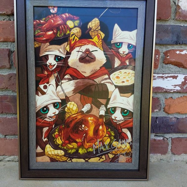 Meowscular Chef 11x17 Print Monster Hunter World Palico Fan Art - Etsy