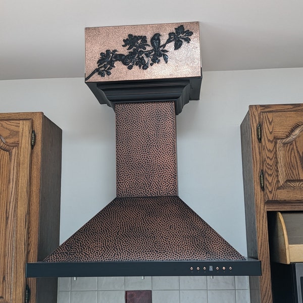 Copper Kitchen Backsplash Tile, Hawthorn Branch Backsplash Mural ...