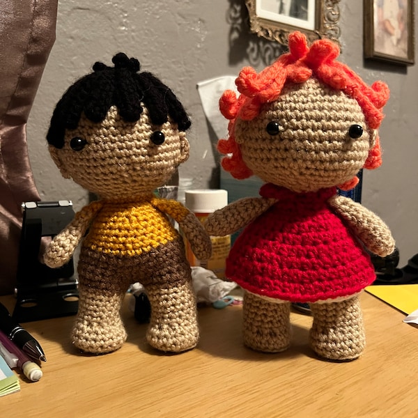 PDF: Ponyo & Sosuke Amigurumi - Crochet Pattern by Crochelandia - Etsy